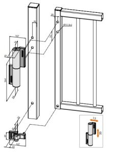 TIGER - COMPACT HINGE AND GATE CLOSER IN ONE - UAB "OMETA" e-shop ...